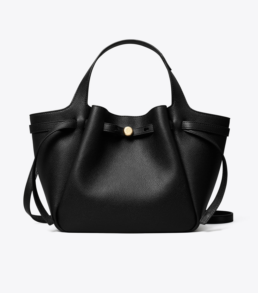 Tory Burch - Romy Pebbled Satchel Black Handbag – Joe Brand Store